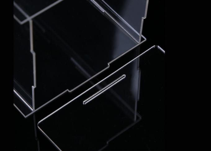 Handcraft / Model Clear Acrylic Display Boxes With Screen Printing Logo